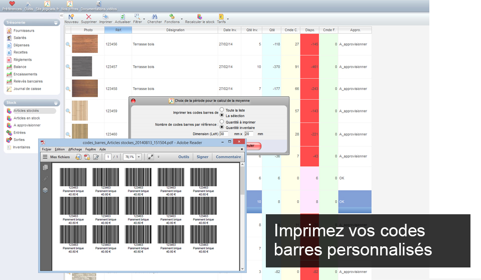 Logiciel Gestion de Stock: Entrées, sorties et inventaires
